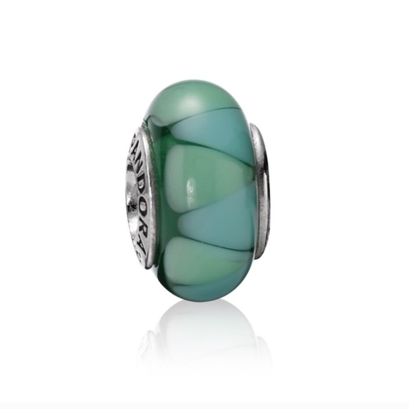 Pandora | Jewelry | Pandora Retired Bluegreen Murano Triangle Charm ...